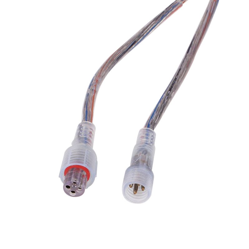 Cable de conexión de 4 pines (macho + hembra) para tiras LED (IP65 ...