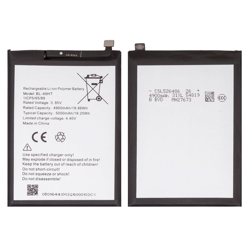 Battery BL-49HT compatible with Tecno Camon 16, Spark 6, (Li-Polymer, 3 ...